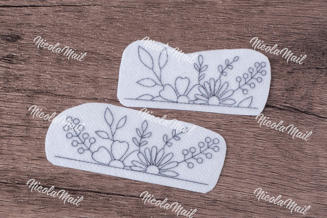 20-piece Wildflower Stitch and Stick Embroidery Set Water-soluble ...