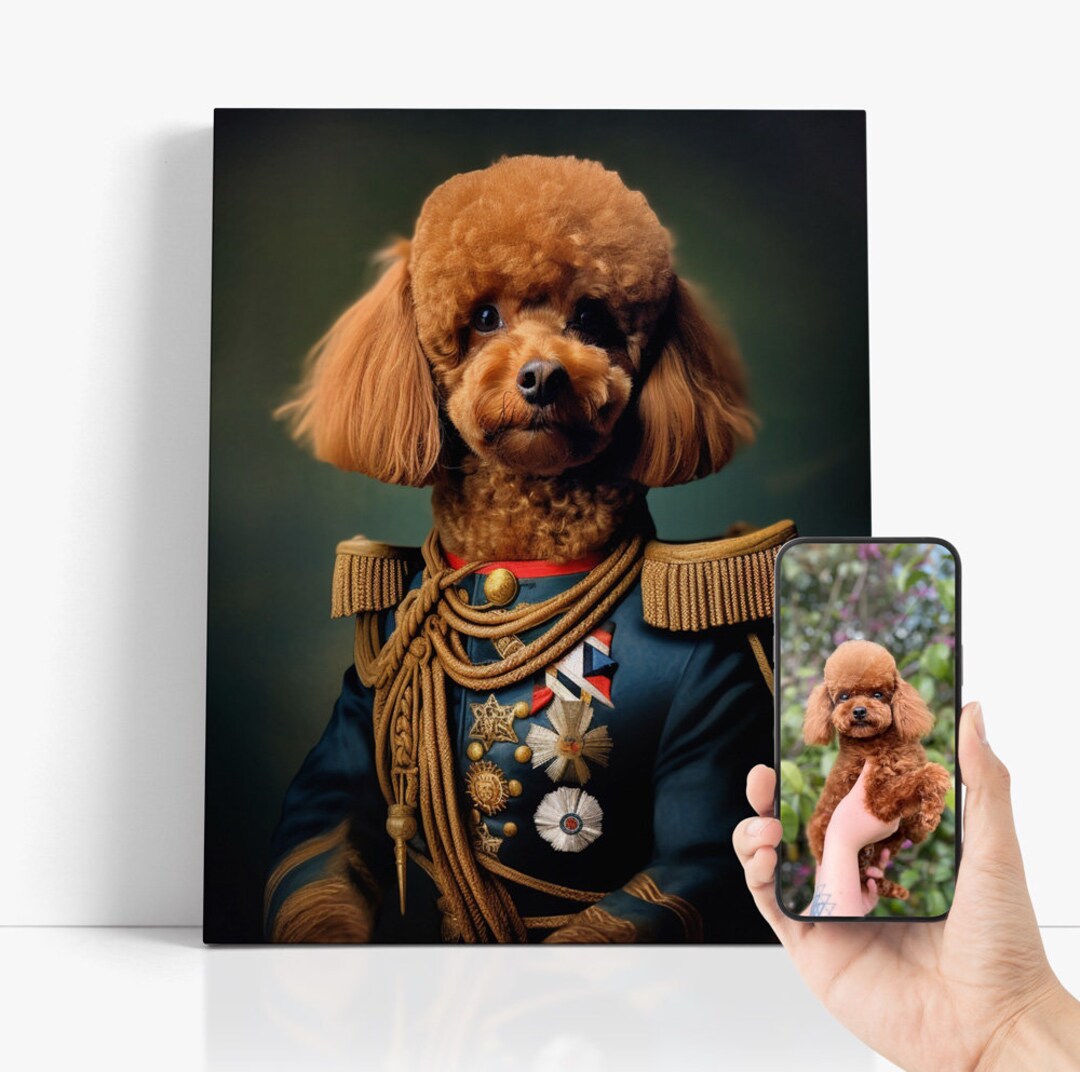 Custom Royal Dog and Cat Portrait Queen, Custom Royal Family Portrait ...