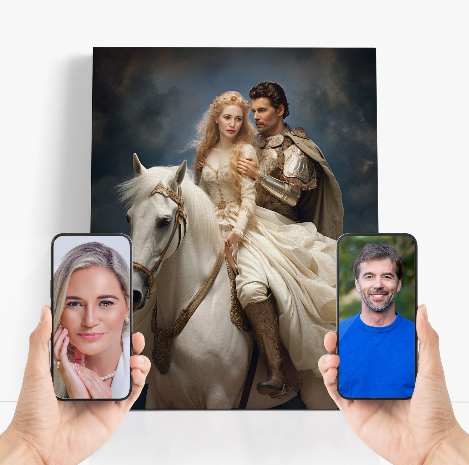 Custom Royal Couple Portrait From Picture, Custom Royal Family Portrait ...