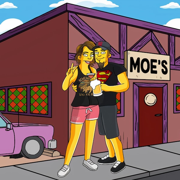 Simpsons Portrait - Etsy