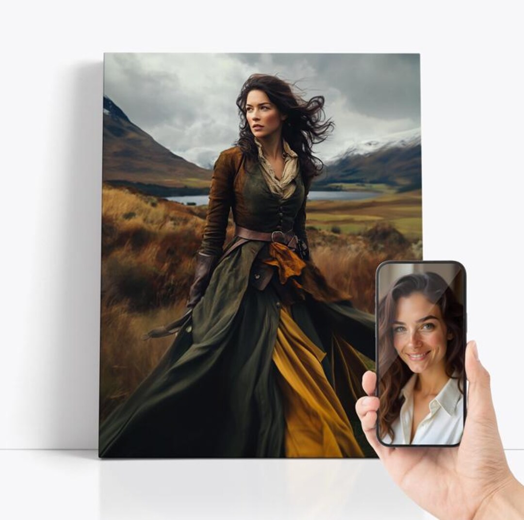 Custom Woman Outlander Portrait From Picture, Custom Royal Family ...
