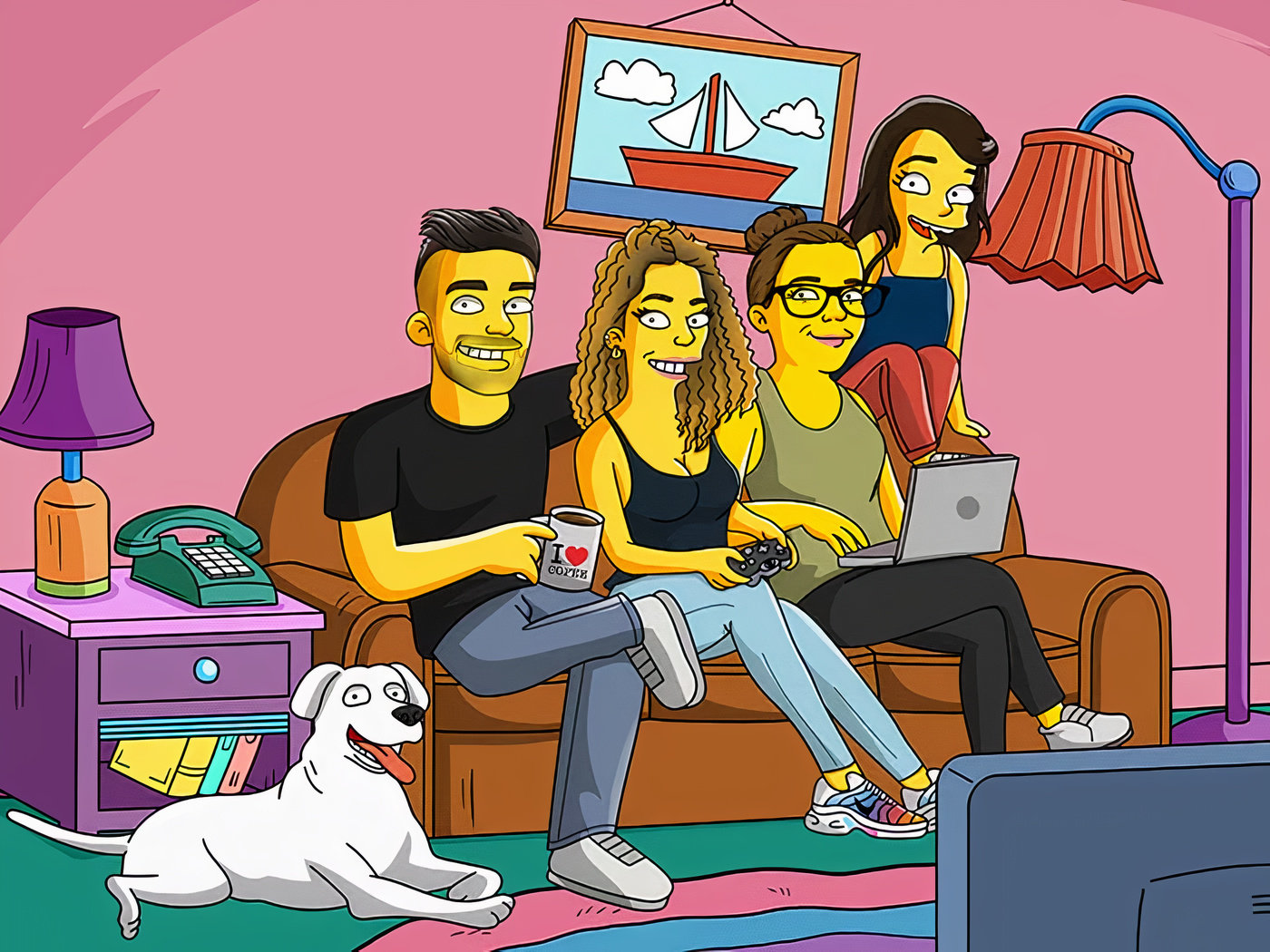 Custom Simpsons Portrait Turn Your Photos Into an Iconic - Etsy