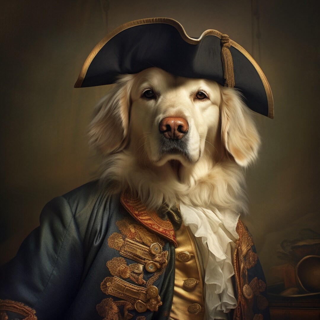 Custom Royal Dog and Cat Portrait Queen, Custom Royal Family Portrait ...