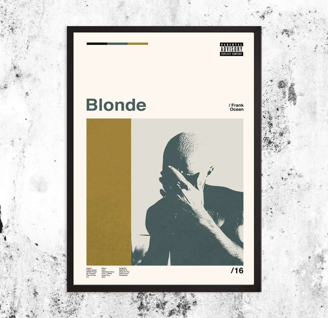 Frank Ocean Poster Blonde Album Poster Frank Ocean - Etsy