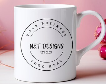 Business Logo Mug, Custom Business Company Name Mug, New Business Gifts ...