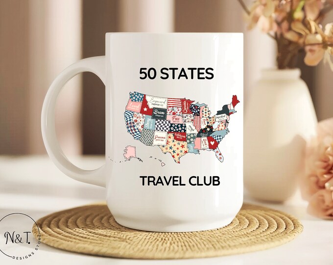 50 States Travel Club Sticker, Fifty States Travel Sticker, Fifty ...