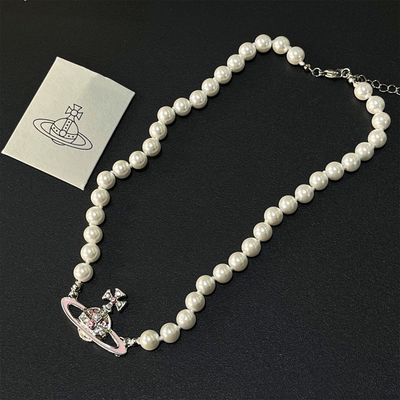 Vivienne Westwood Hit color Dripping Oil Saturn Glass Pearl - Etsy ...