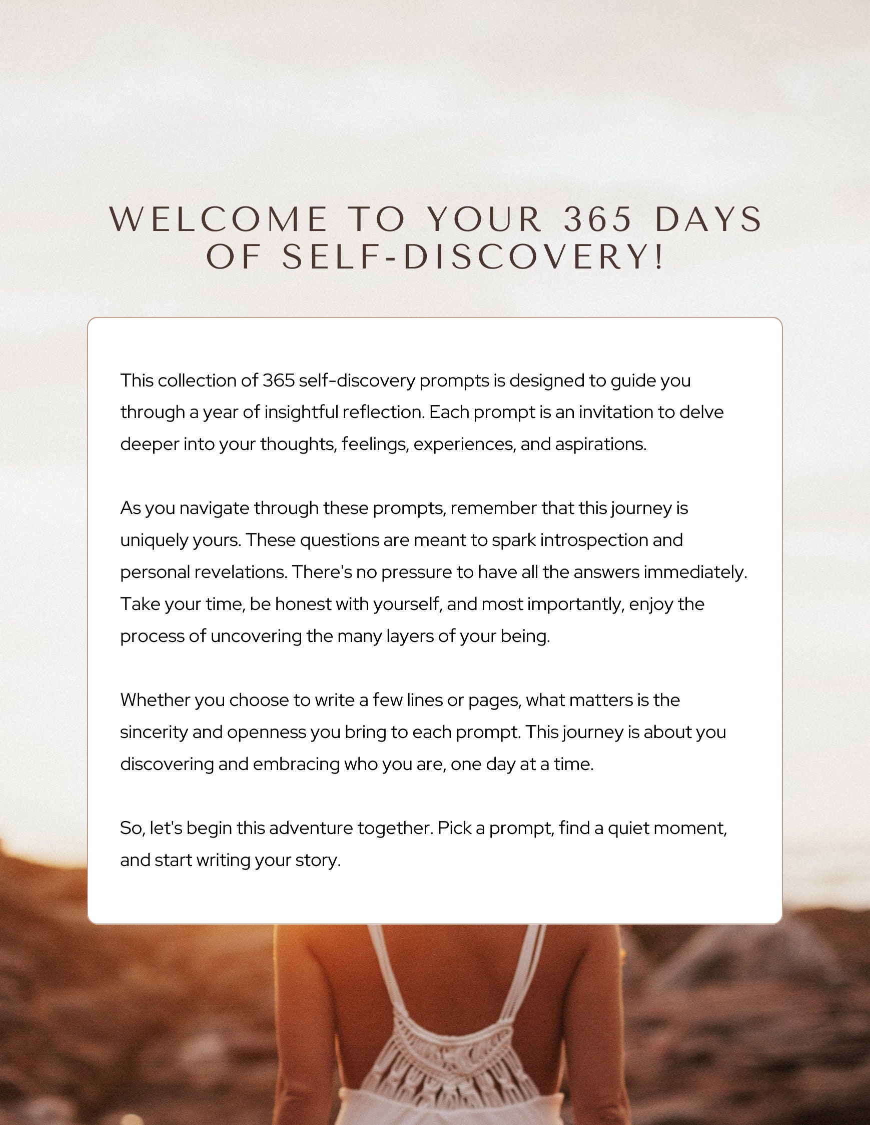 365 Journal Prompts for Self-discovering 2024 - Etsy