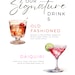 Signature Drinks Sign - Etsy
