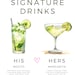 Signature Drinks Sign - Etsy