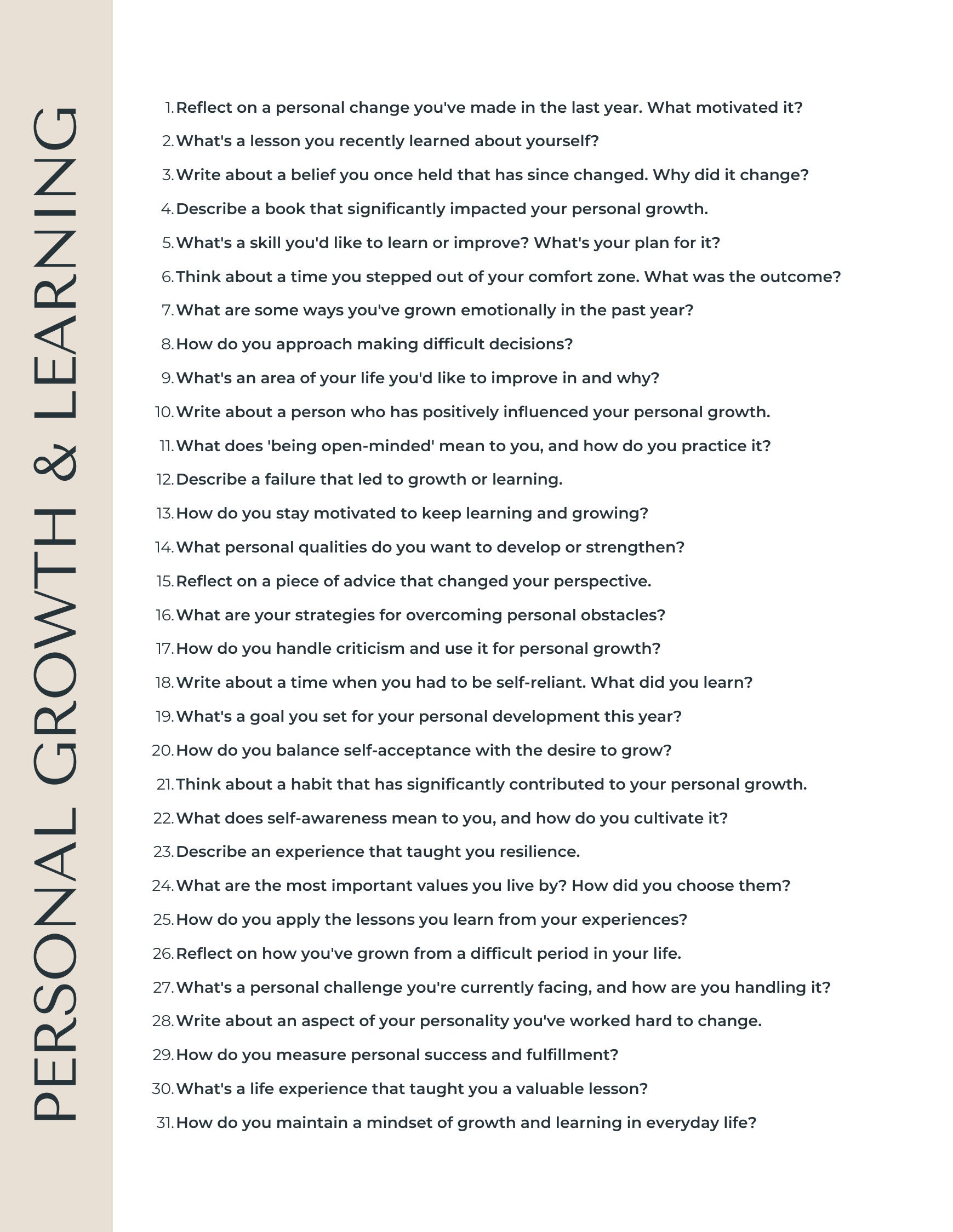 365 Journal Prompts for Self-discovering 2024 - Etsy