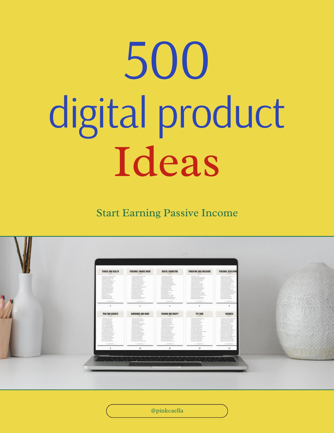 500 Digital Product Ideas - Etsy