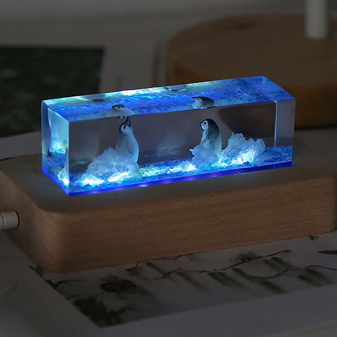 Polar Penguin Drip Glue Craft Finished Desktop INS Couple Car - Etsy