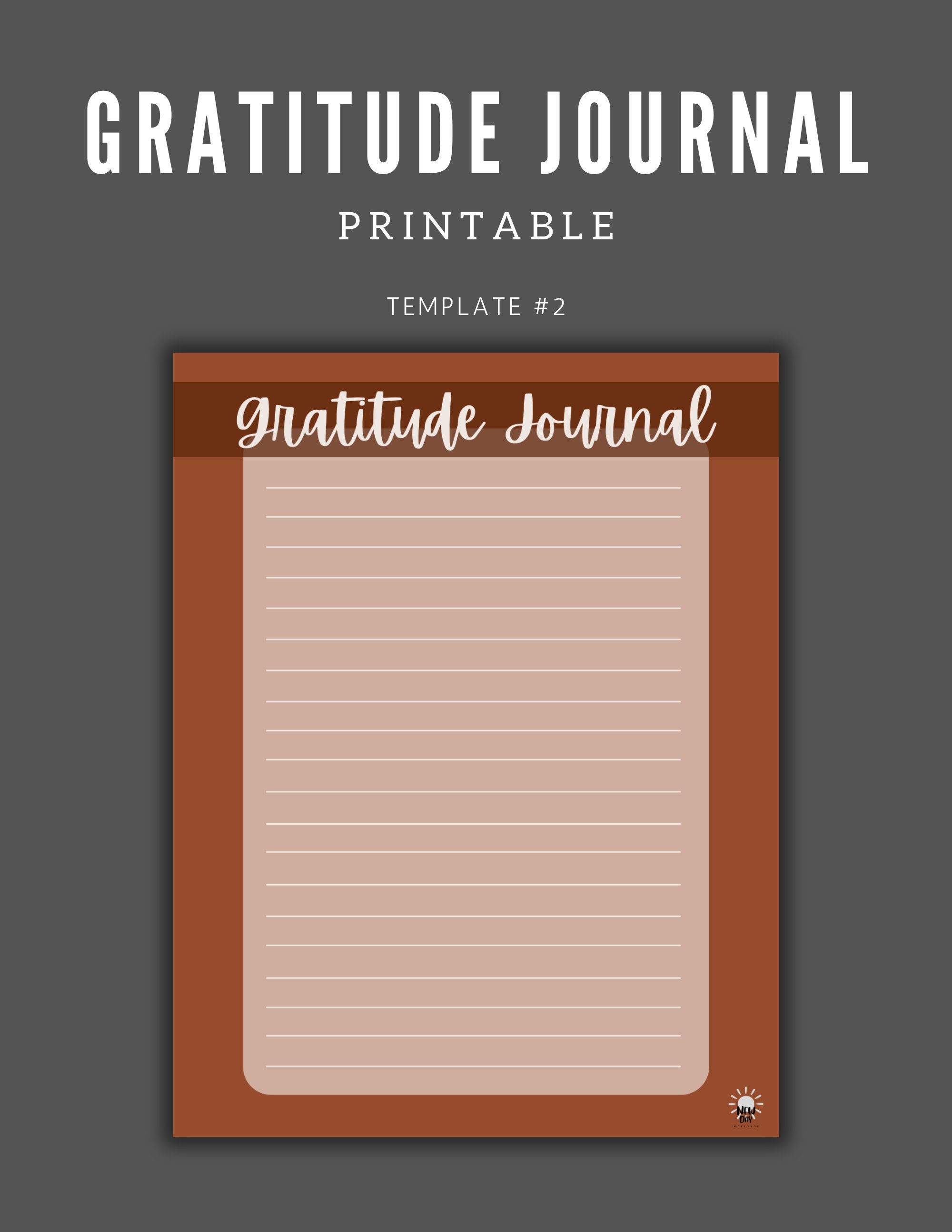 Gratitude Journal Printable - Etsy