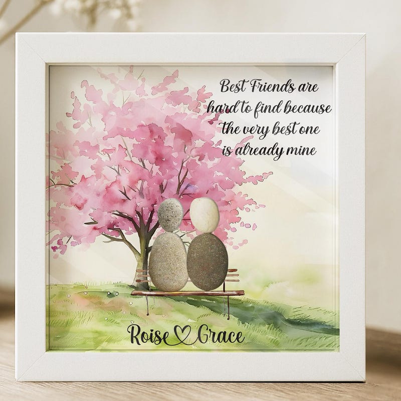 4 Friends Stone Picture - Etsy