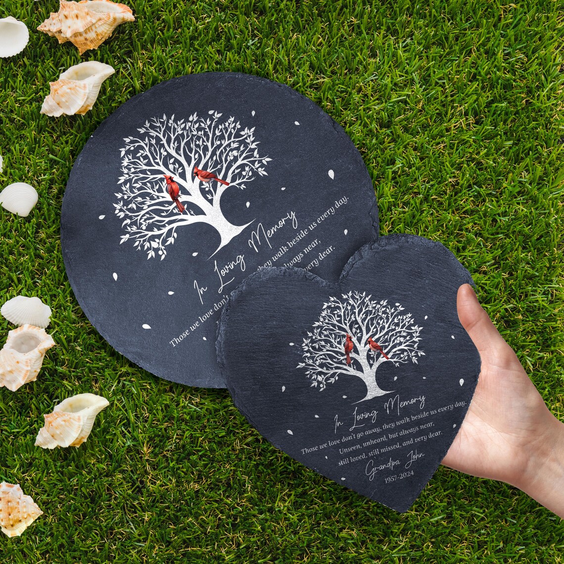Personalized Cardinal Memorial Stone: Remembrance Gift for Home ...