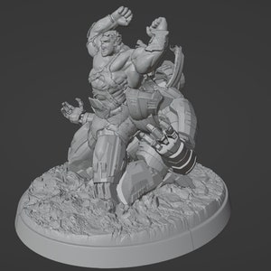 Hulk Breaking Out of Hulkbuster 3D STL File - Etsy