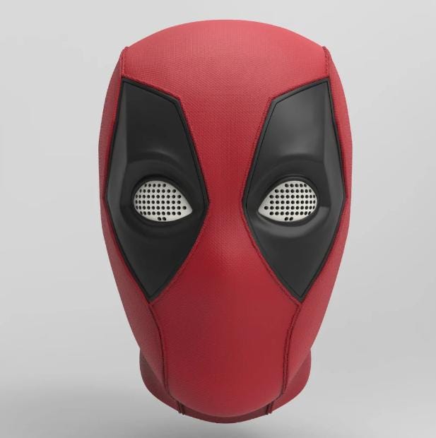 Deadpool Mask 3D STL File - Etsy