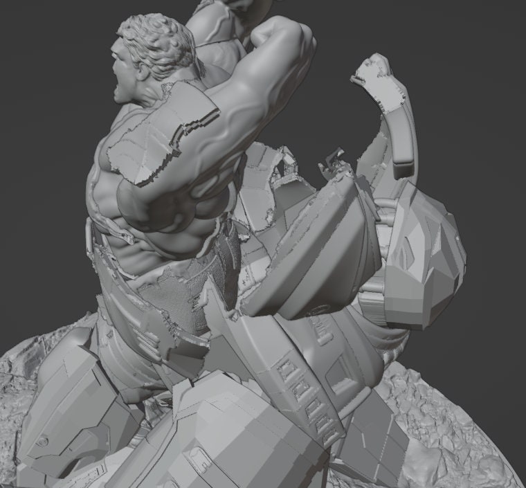 Hulk Breaking Out of Hulkbuster 3D STL File - Etsy