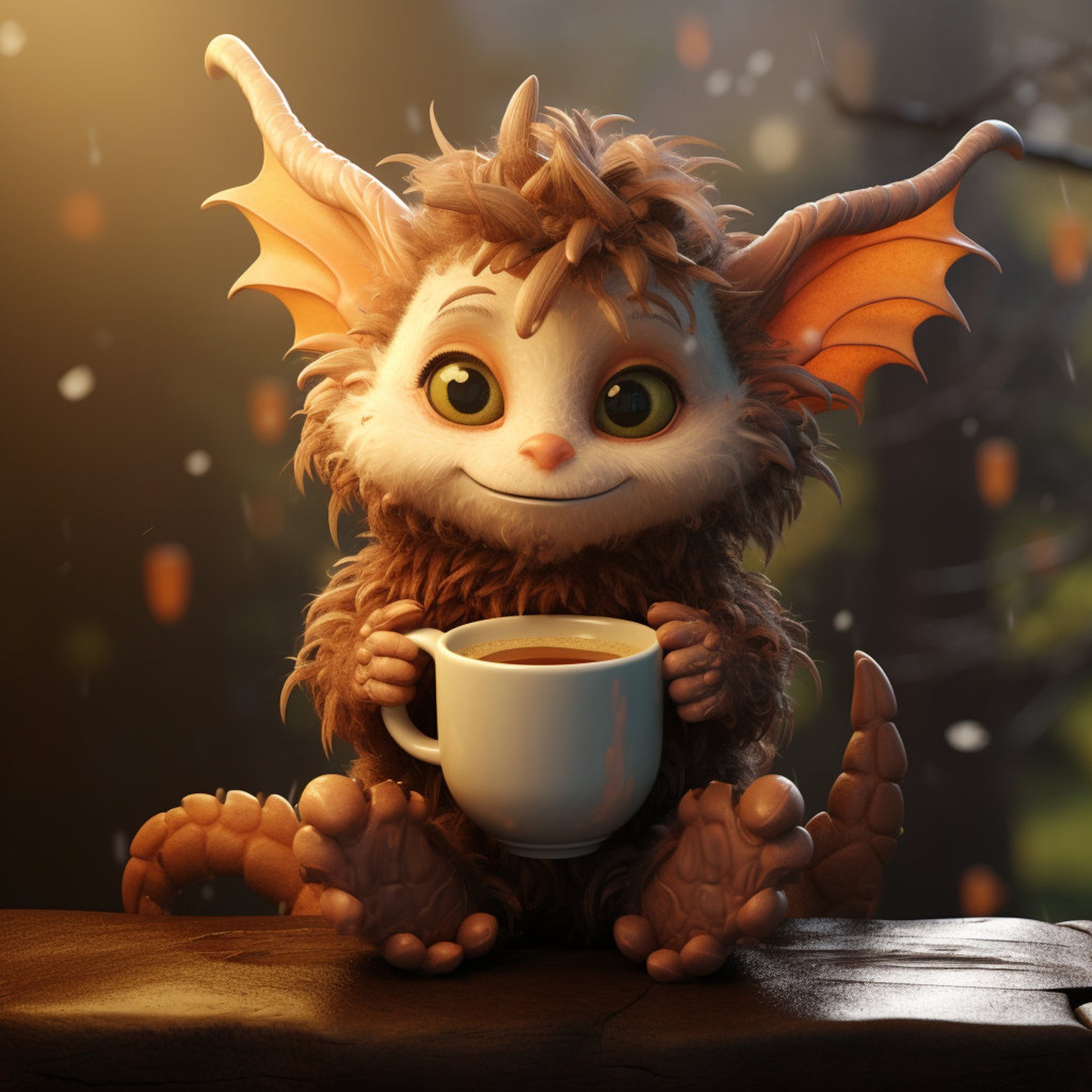 Coffee Art of Fantasy Characters Drinking Coffee. Great Gift Idea for ...