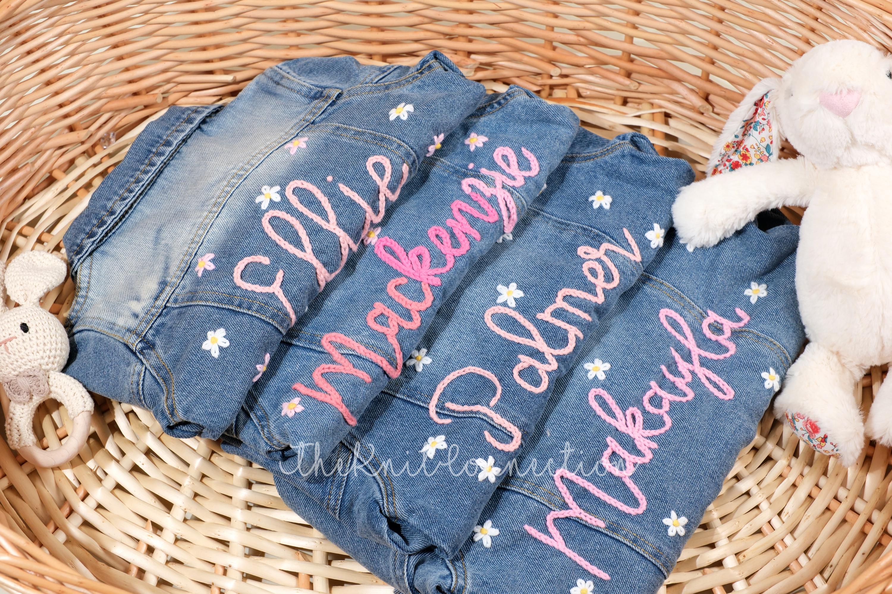 Personalized Baby Denim Jacket: Custom Name Toddler Jean Jacket - Etsy