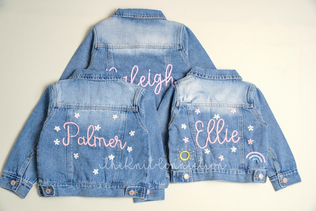 Personalized Baby Denim Jacket: Custom Name Toddler Jean Jacket - Etsy