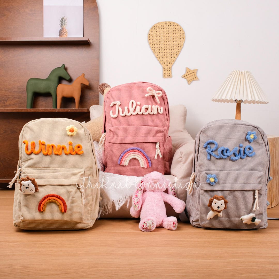 Personalized Toddler Backpack – Custom School Bag for Kids With Name ...