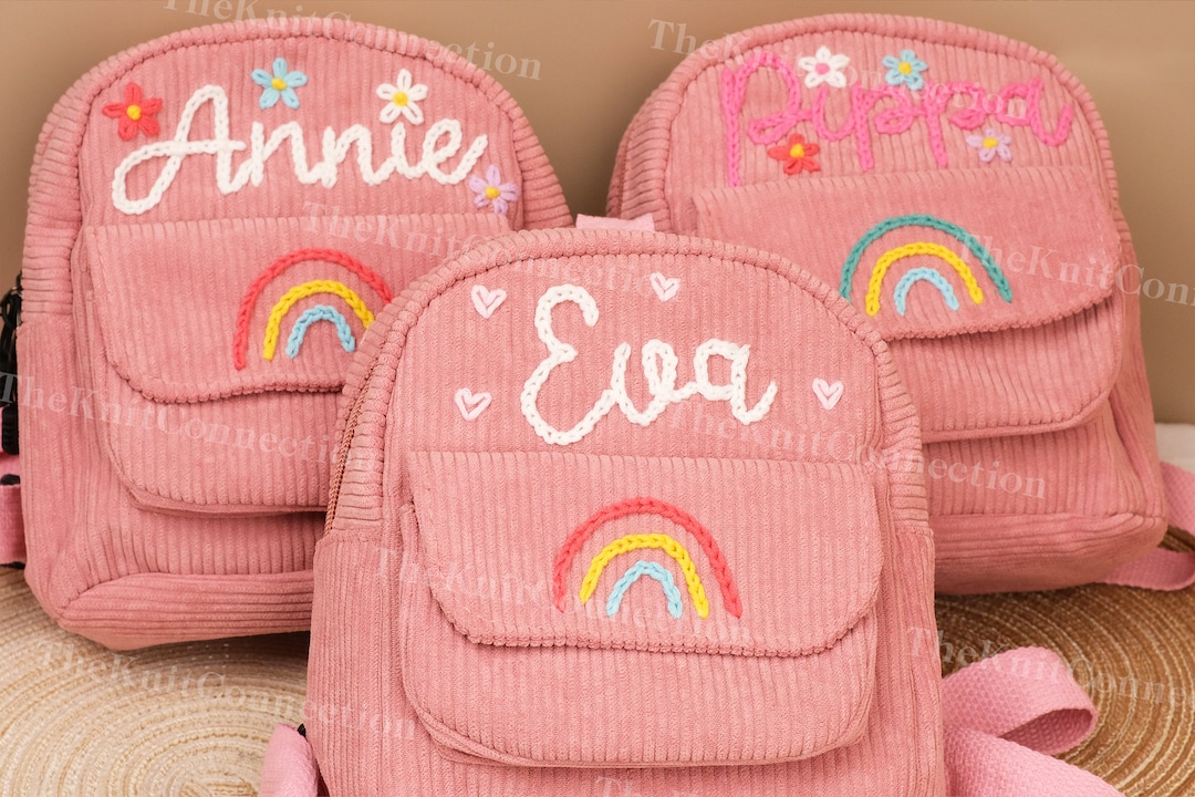 Personalized Kids Mini Backpack: Handcrafted Custom Name Bag - Etsy