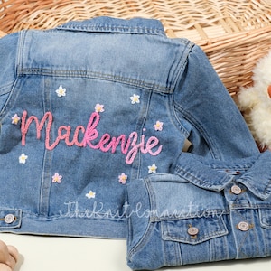 Personalized Baby Denim Jacket: Custom Name Toddler Jean Jacket - Etsy