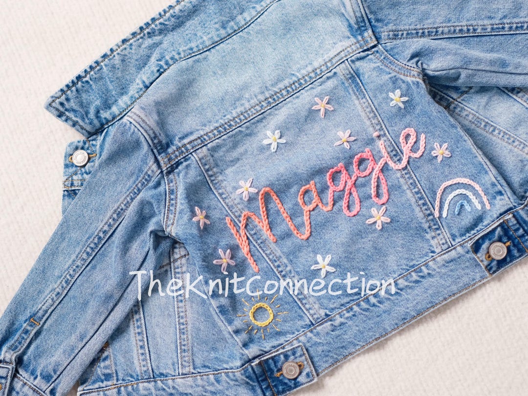 Custom Name Denim Jacket: Personalized Baby & Toddler Jean Jacket - Etsy
