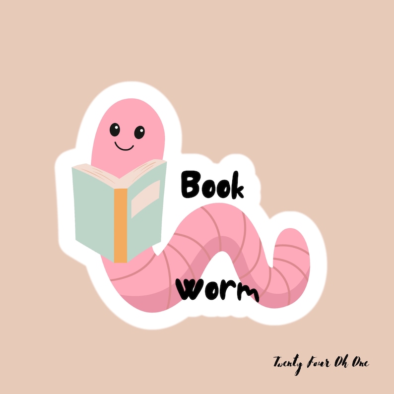 Calling All Book Worms. Digital PNG Sticker Downloads - Etsy