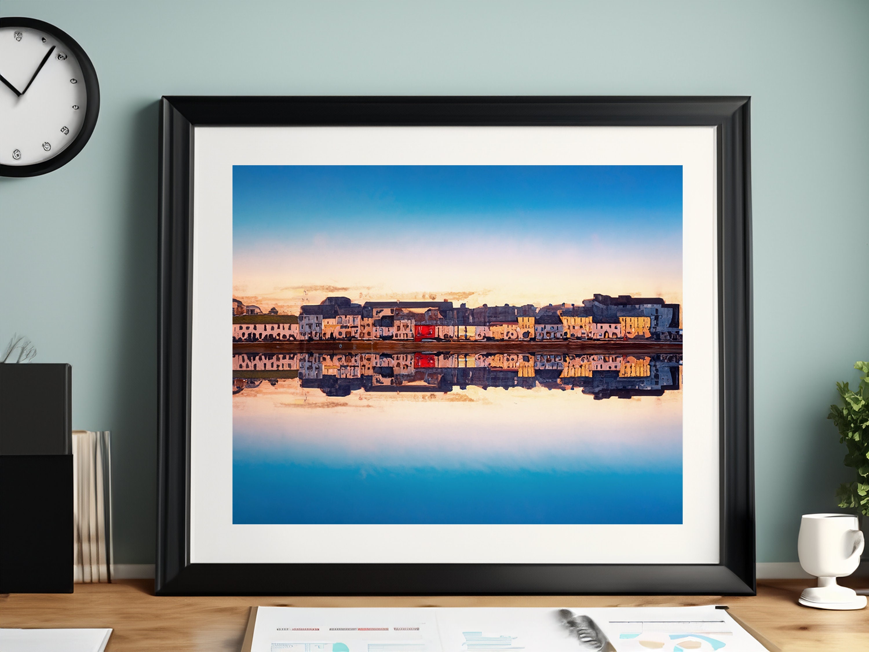 Claddagh Quay, Galway, Pencil Sketch, the Long Walk, Irish Art, Ireland ...