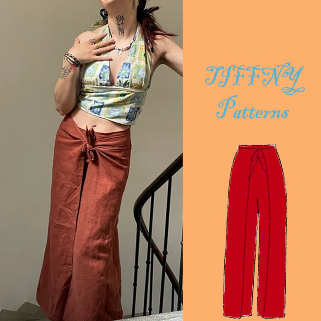 Palazzo Wrap Pants Sewing Pattern Unbelievable Comfy and Easy - Etsy