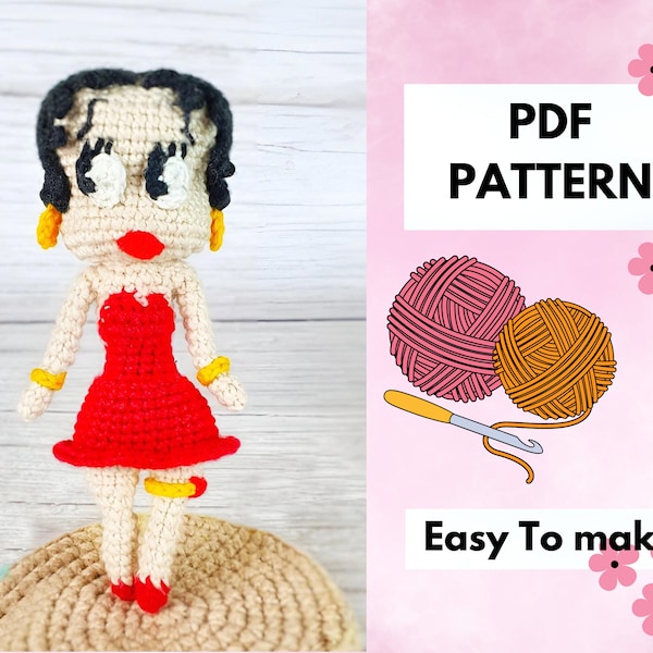 Betty Boop Crochet Pattern - Etsy