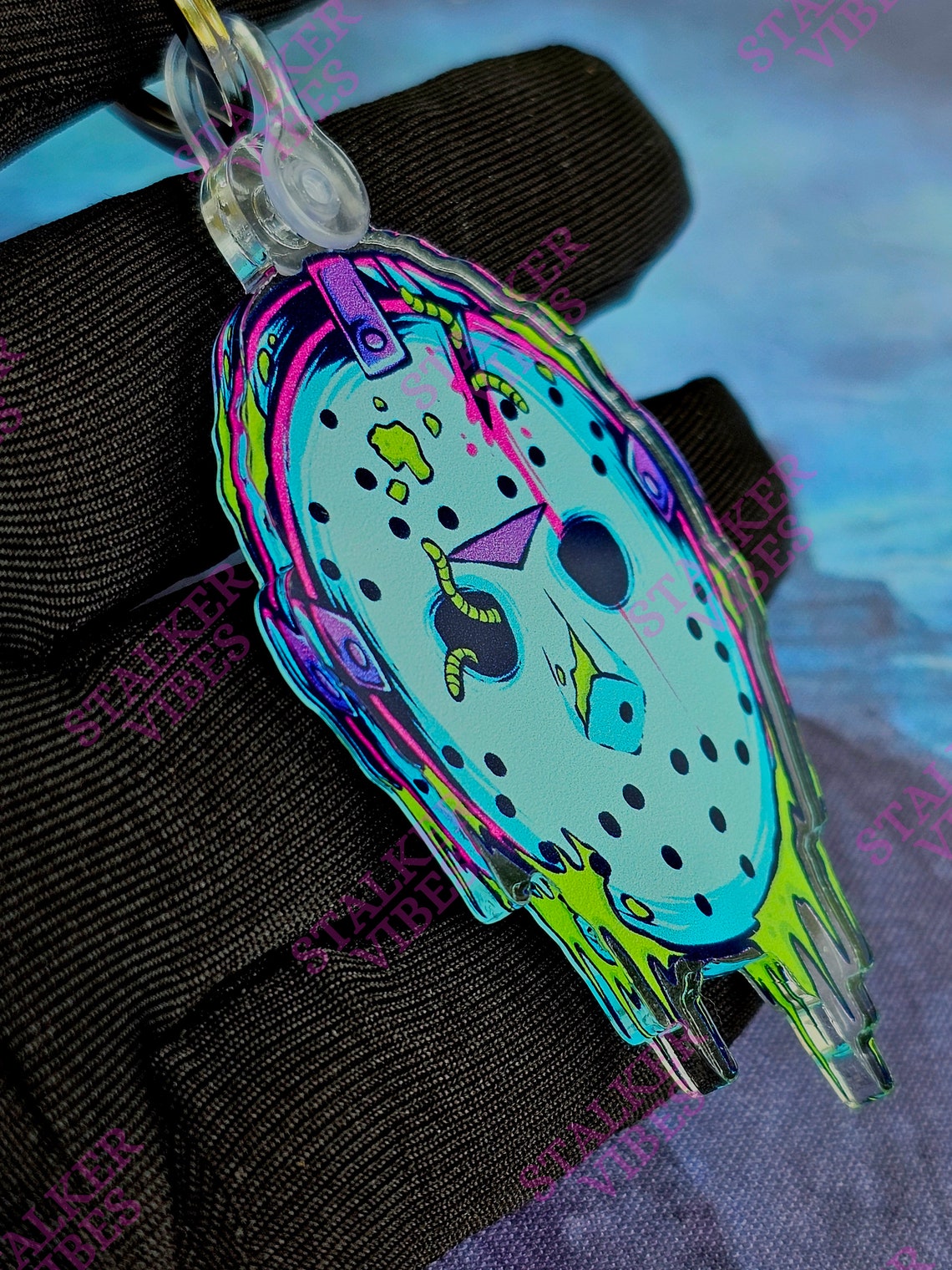 Swampy Slasher Horror Keychain / 80s Horror / Horror Keychain / Spooky ...