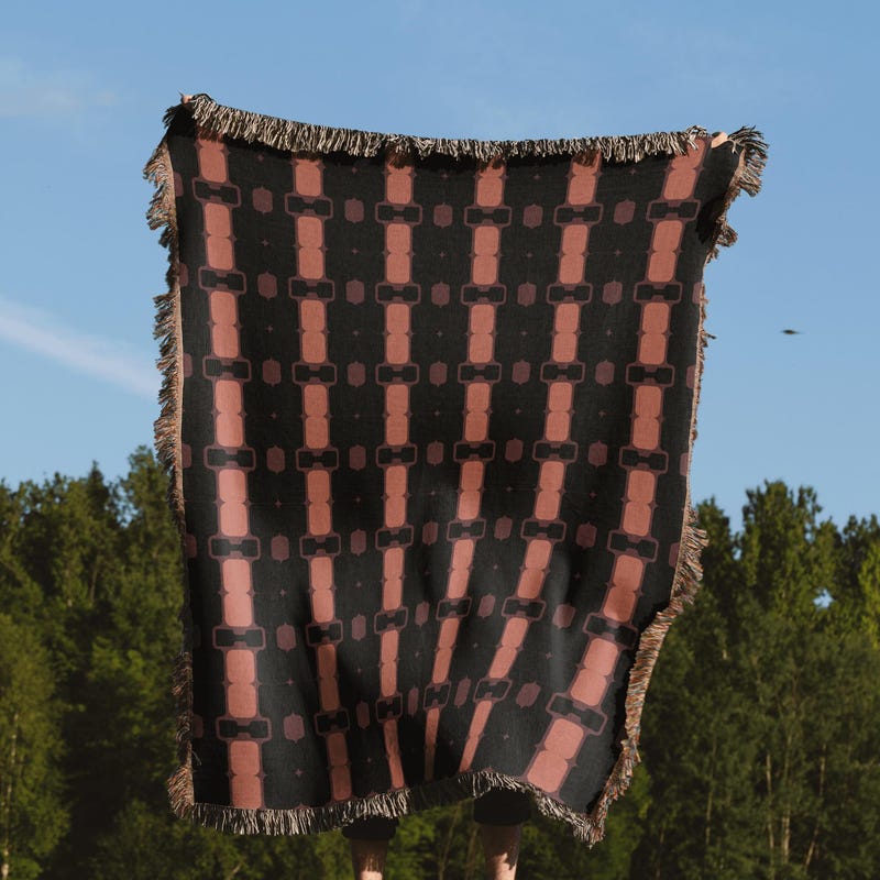 Geometric Blanket - Etsy