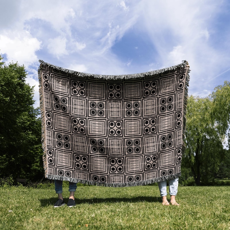Geometric Blanket - Etsy