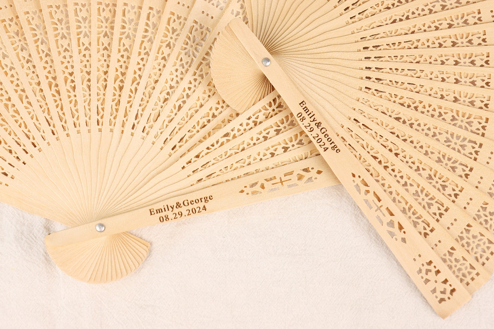 Bulk Personalized Wedding Fans, Wedding Favors, for Guests Custom Hand ...