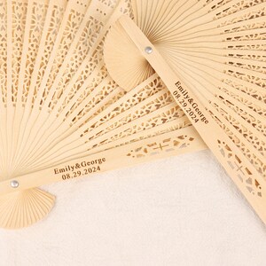 Bulk Personalized Wedding Fans, Wedding Favors, for Guests Custom Hand ...