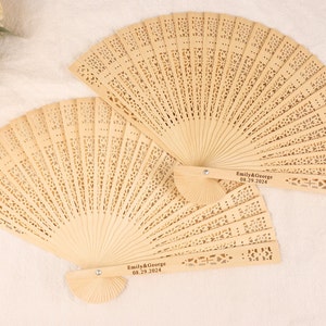 Bulk Personalized Wedding Fans, Wedding Favors, for Guests Custom Hand ...