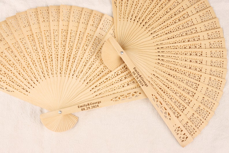 Bulk Personalized Wedding Fans, Wedding Favors, for Guests Custom Hand ...