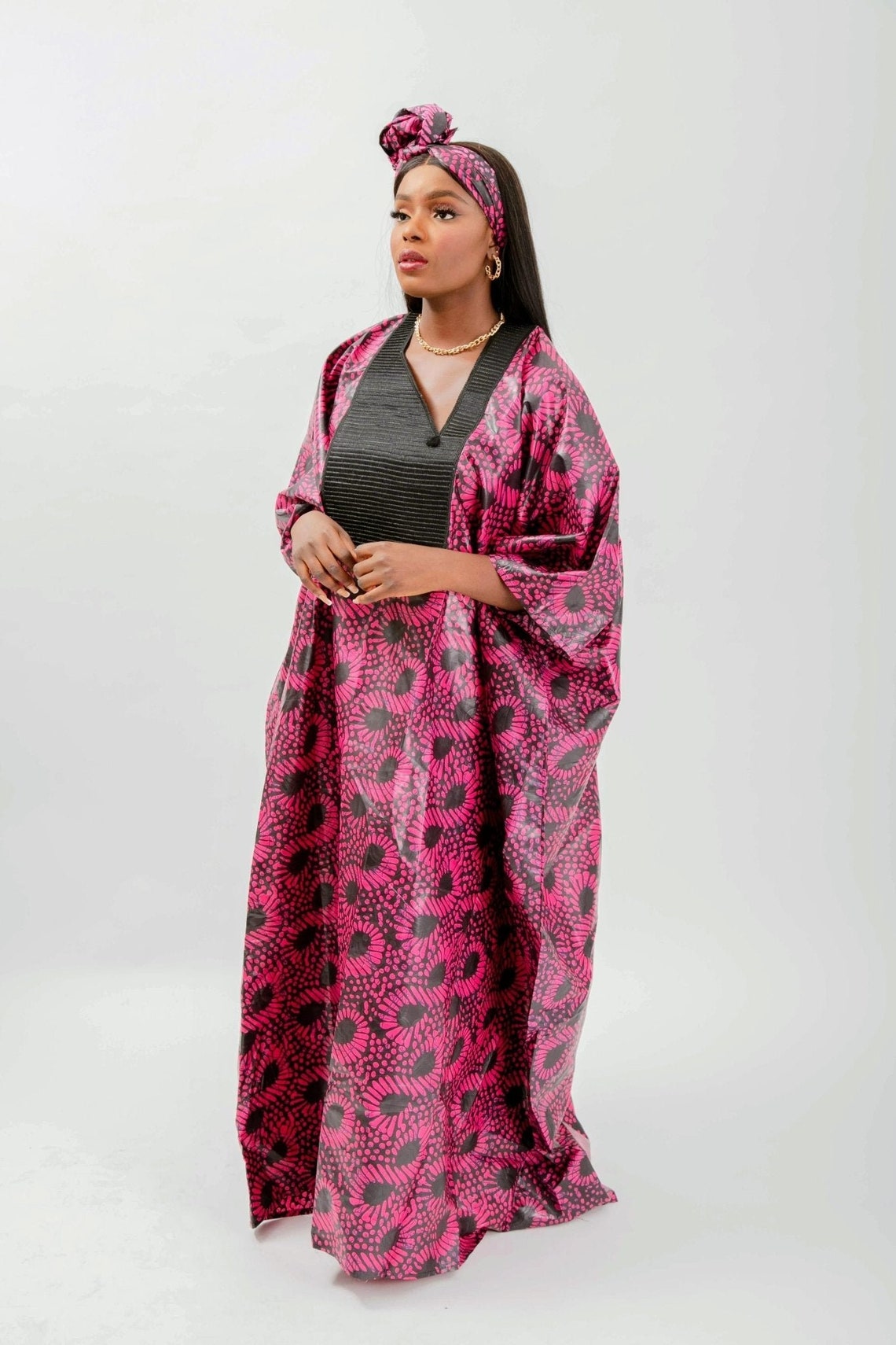 Muchongoyo - Adire Maxi Bubu/kaftan - Etsy