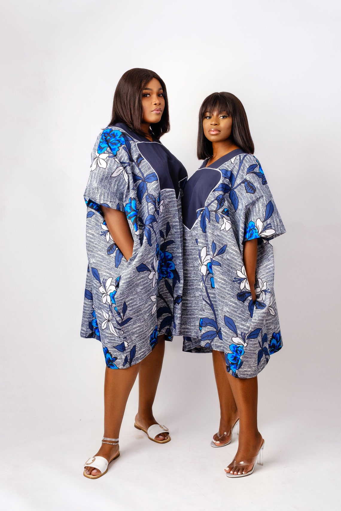 Borborbor African Print Agbada Dress - Etsy