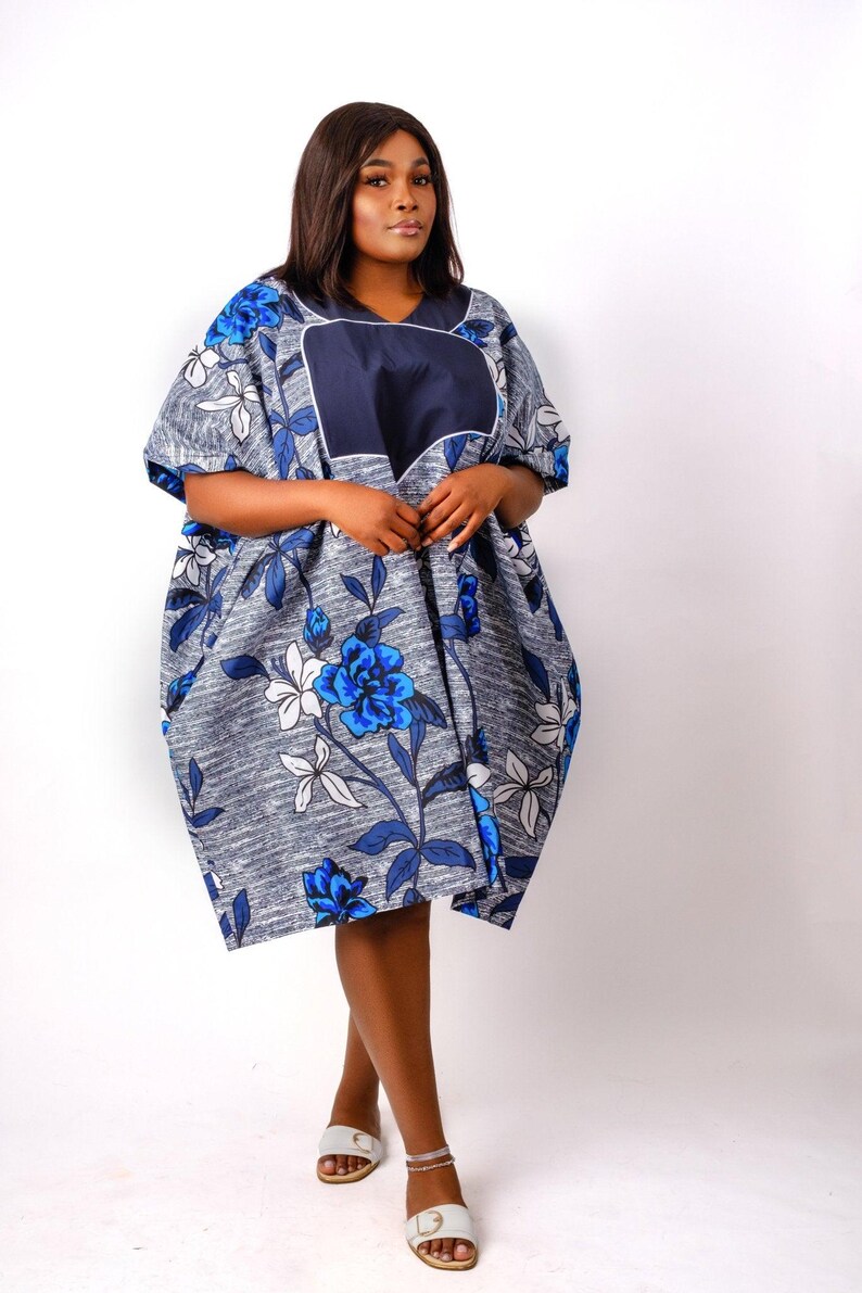 Borborbor - African Print Agbada Dress - Etsy
