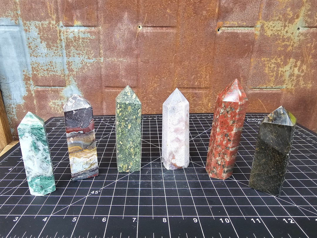 Mixed Materials Tower Set Set of 6 - Etsy