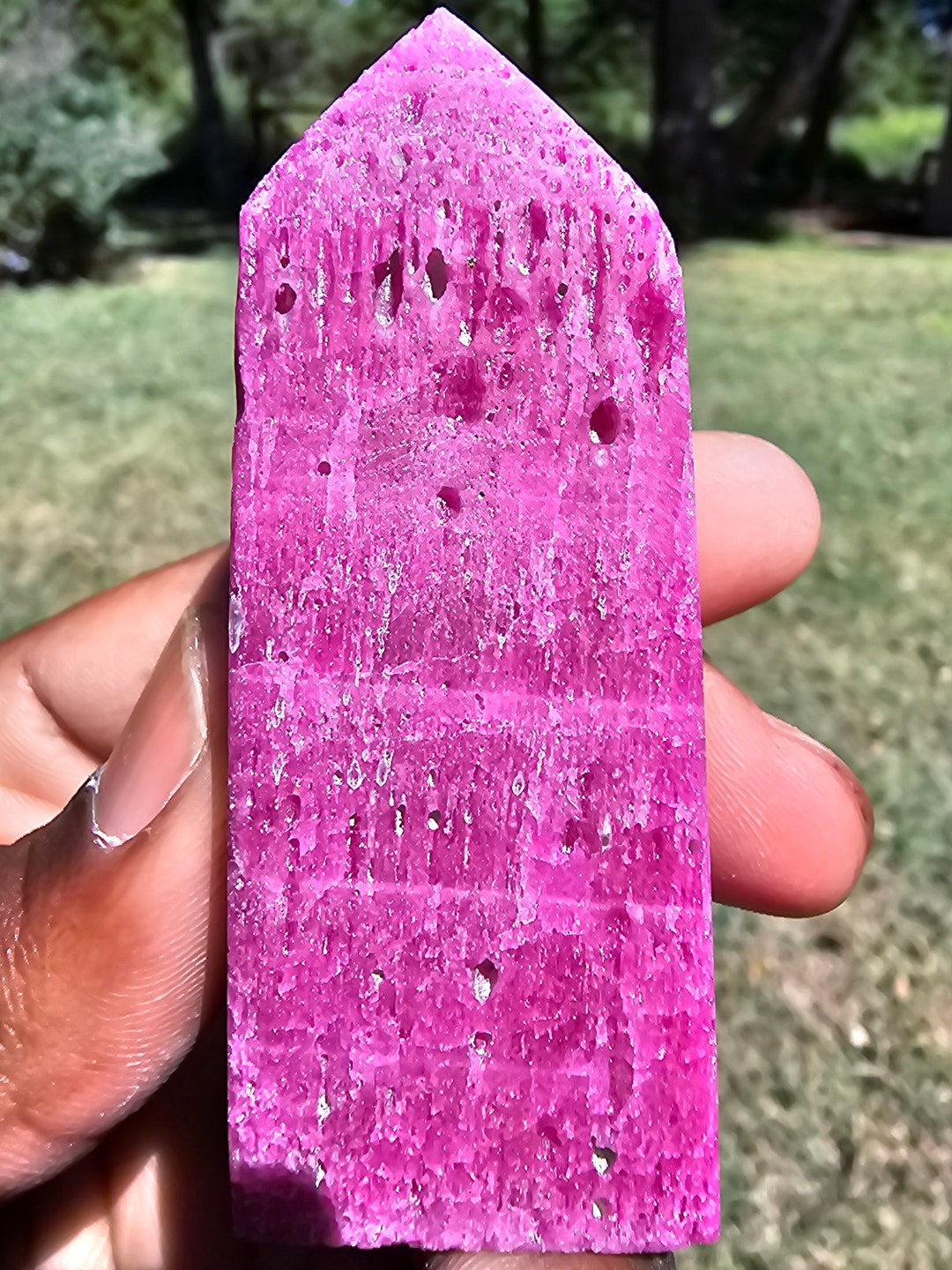 Honeycomb Ruby Tower (manmade) - Etsy