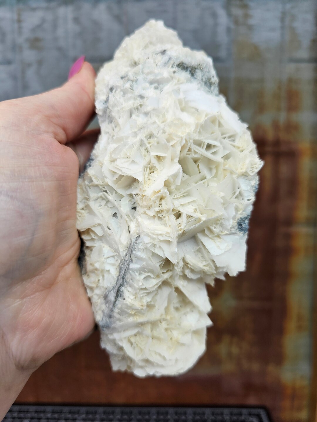 Bladed Calcite Specimen and Stand - Etsy
