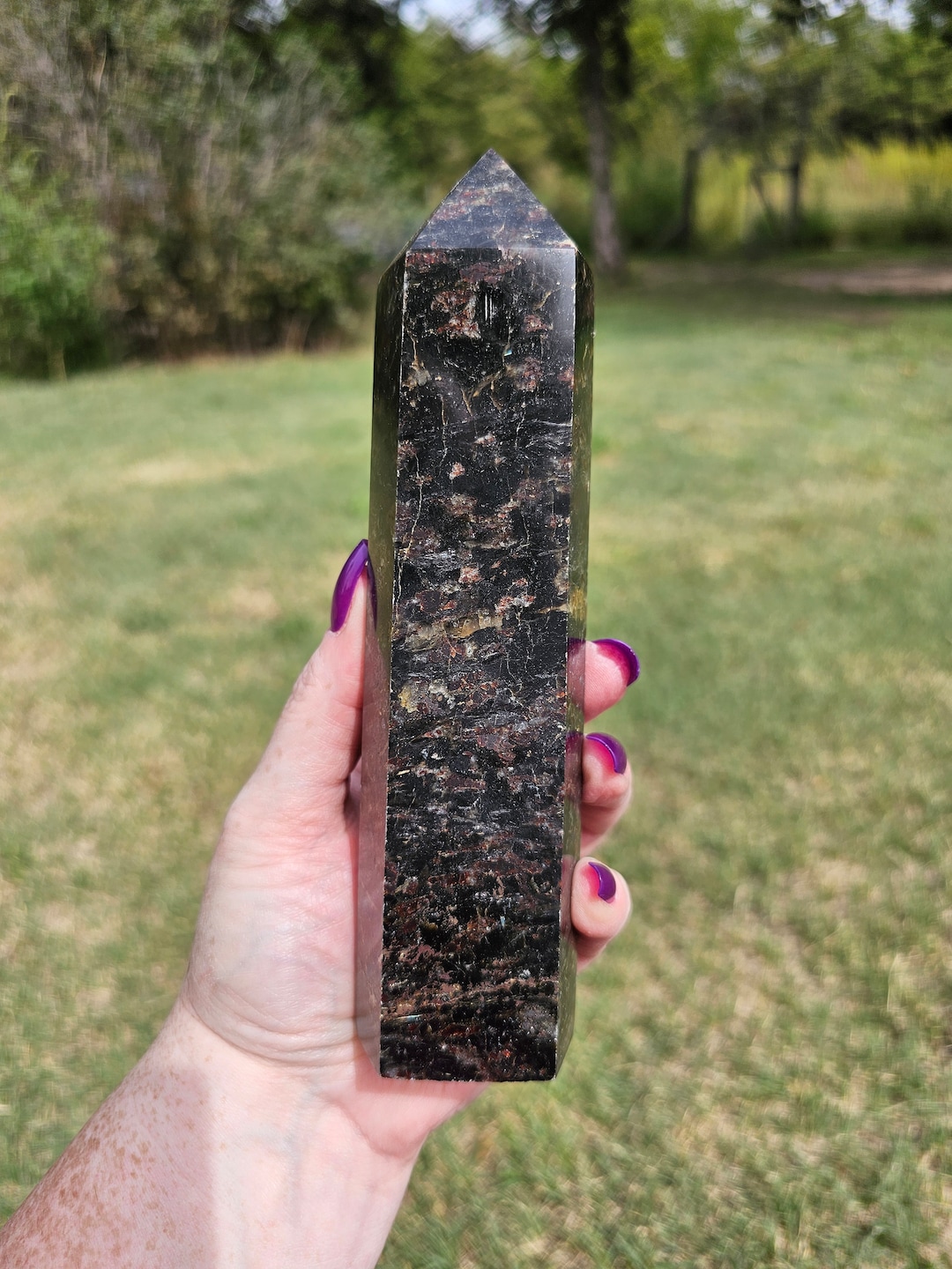 Arfvedsonite Tower - Etsy