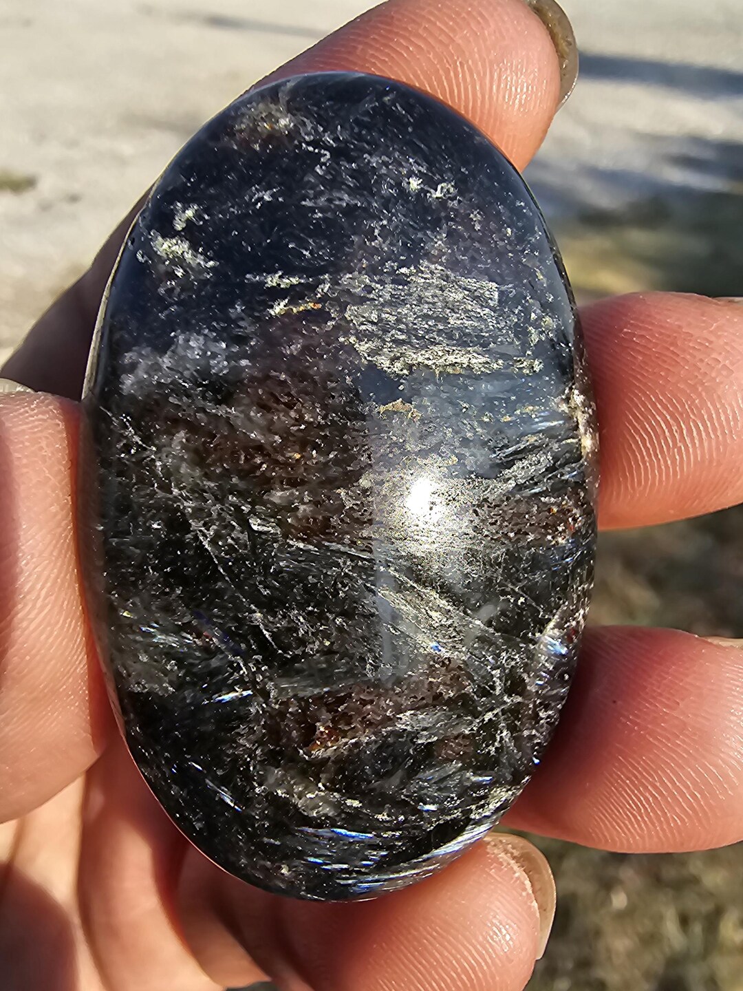 Astrophyllite Palm Stone (only One) - Etsy