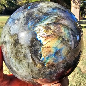 Huge High Flash Labradorite Sphere (125.1 Mm) - Etsy